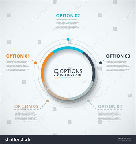 Vector Infographic Design Template Business Concept Stock Vector