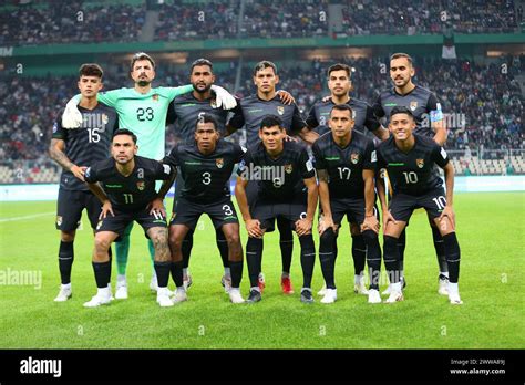 Algiers 23rd Mar 2024 Bolivia S Starters Pose For A Group Photo