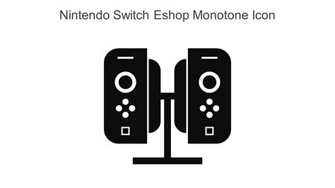 Nintendo Switch Eshop Monotone Icon In Powerpoint Pptx Png And Editable Eps Format Ppt Sample