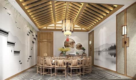 郑州餐厅装修设计公司 餐馆饭店酒楼包间设计效果图郑州餐厅装修公司 站酷zcool