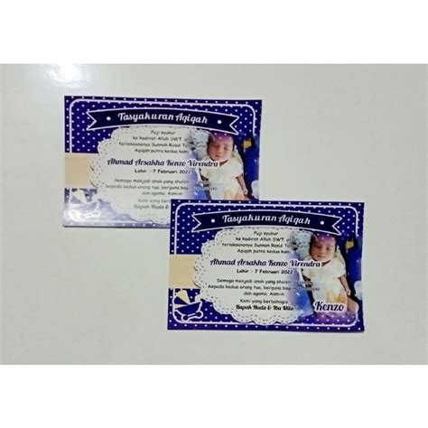 Jual STIKER LABEL SYUKURAN KELAHIRAN AQIQAH Shopee Indonesia