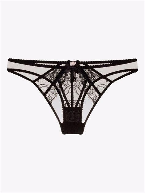 Agent Provocateur Rozlyn Floral Trim Briefs Black Editorialist