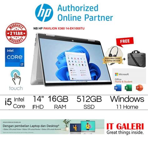 Promo Laptop Hp Pavilion X Ek Tu Ci U Gb Gb Silver