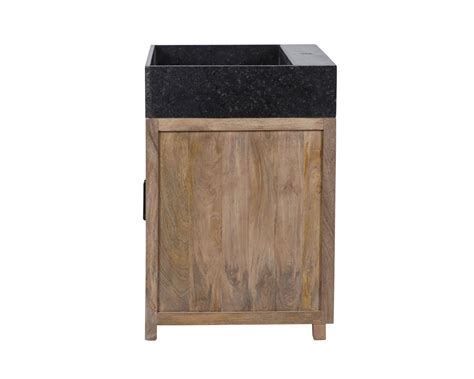 Meuble évier En Bois Massif Et Pierre Grand Chef 8953