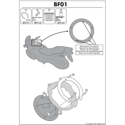 Flange bolsa tanque givi bf tanklock em Promoção na Americanas