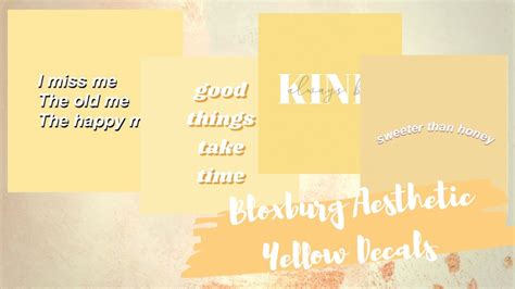 Pastel Yellow Bloxburg Codes Aesthetic Decals For Roblox Free My Xxx