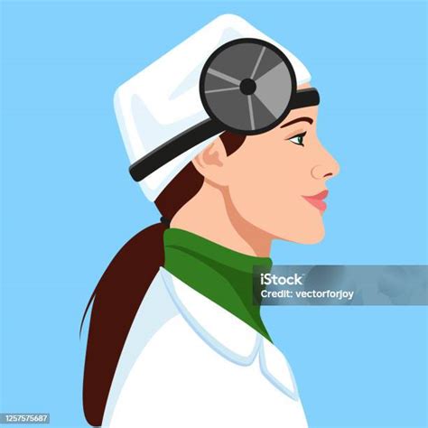 아름다운 여성 의사 머리 반사판 프로필 아바타 세트와 이스비 개인 의료 간호사에 대한 스톡 벡터 아트 및 기타 이미지 간호사
