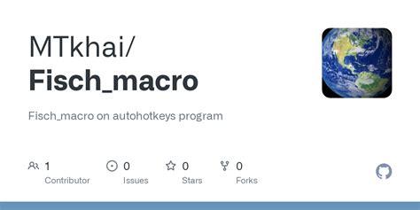 Github Mtkhaifischmacro Fischmacro On Autohotkeys Program