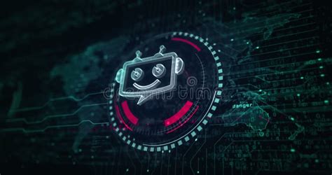Chatbot Ai Online Assistant Support Symbol Loop Digital Concept Stock