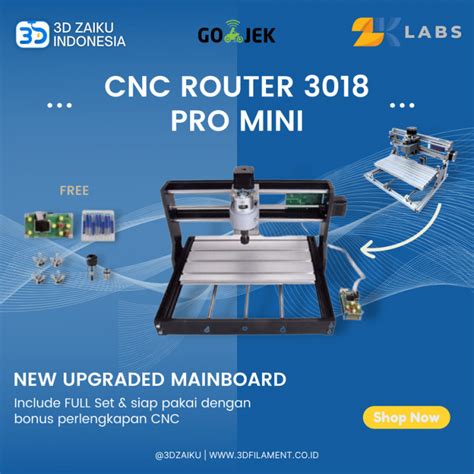 Cnc Router 3018 Mini Mesin Cnc Pcb Milling 300 180 45 Mm With Spindle