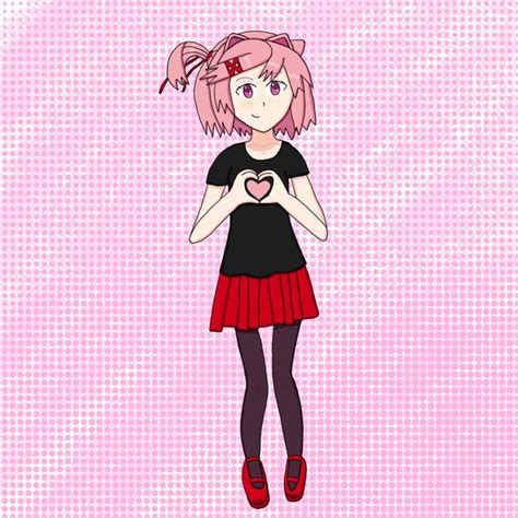 Happy Late Valentines Day Heres A Natsuki I Drew Rnatsuki