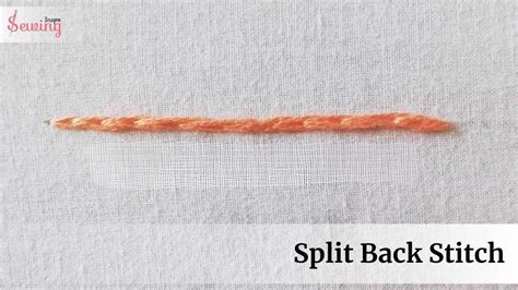 4 Steps To Do Split Back Stitch And Split Back Stitch Design