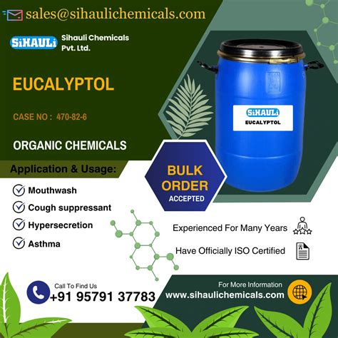 Eucalyptol Manufacturer And Exporter From Mumbai India Sihauli