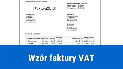 Faktura Bez Vat Wz R Faktury