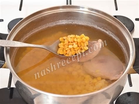 Гороховый суп с мясом. Пошаговый фото-рецепт | Наш Рецепт. Вкусные рецепты