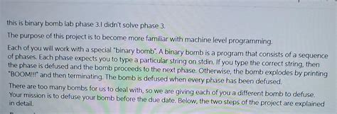 Solved Dump Of Assembler Code Tor Function Phase 3 Chegg