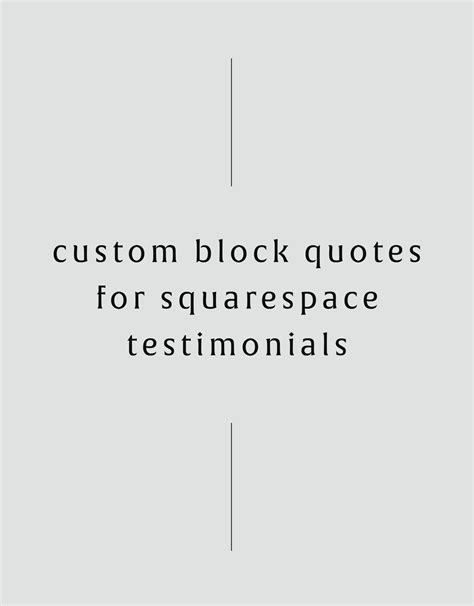 custom block quotes for squarespace testimonials — june mango® design