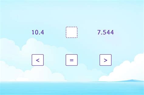Compare Unlike Decimals Game