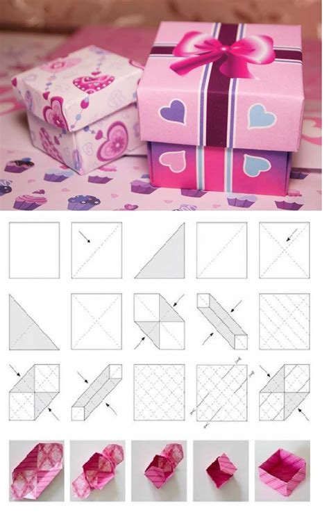 Как сделать коробочку из бумаги своими руками