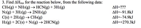 Solved Hess S Law Problems Chegg