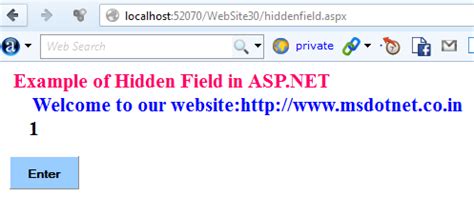 How To Use View State And Hidden Fields In Asp Net Website MY NET Tutorials