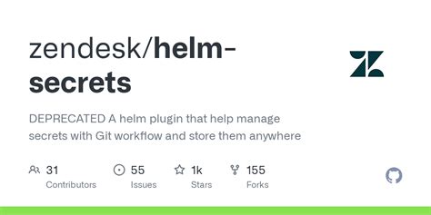 GitHub Zendesk Helm Secrets DEPRECATED A Helm Plugin That Help Manage Secrets With Git