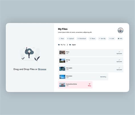 Upload File On Behance