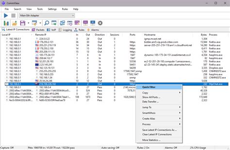 network analyzer and packet sniffer commview