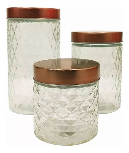 Frasco Vidrio Hermético Multiuso Cobre M X Sheshu Home Color Transparente Cobre MercadoLibre