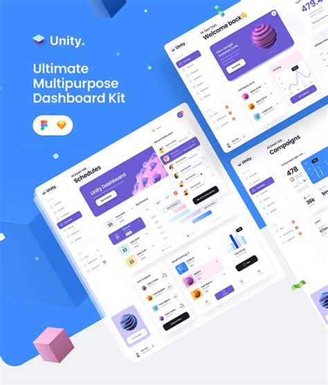 Unity Dashboard Kit Behance