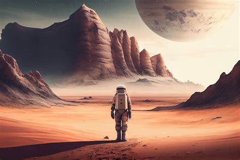 Premium Photo Astronaut In Spacegenerative Ai