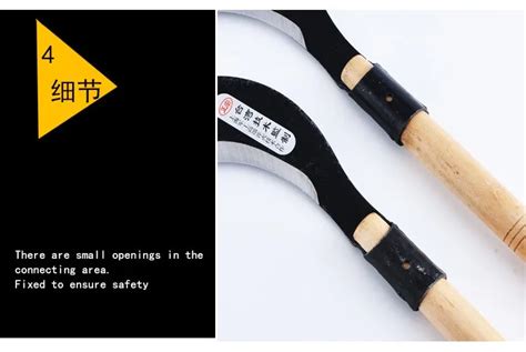 Lightweight Gardening Grass Sickle Knife Manganese Steel Sharp Long