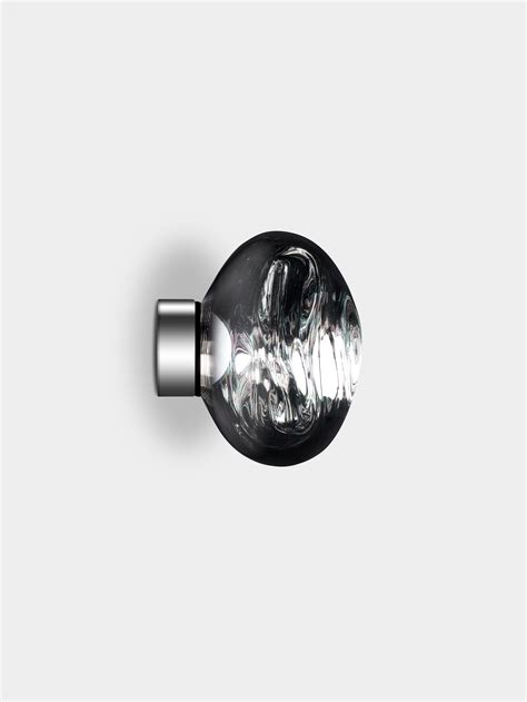 Melt Mini Surface Light Silver Polished Polycarbonate Tom Dixon