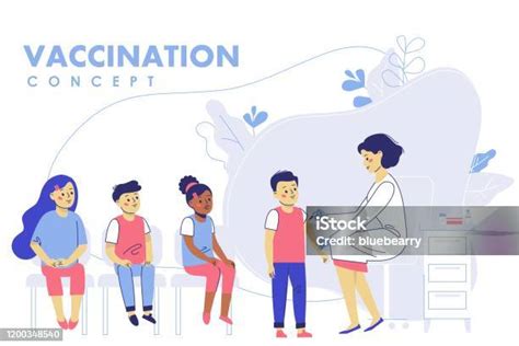 Concept De Vaccination Des Enfants Pour La Santé De Limmunité Vecteurs