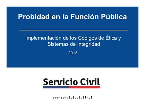 Pdf Probidad En La Función Pública · El Fomento A La ética En Los