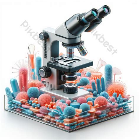 Microscope With Platelets And Virus Png Images Png Free Download
