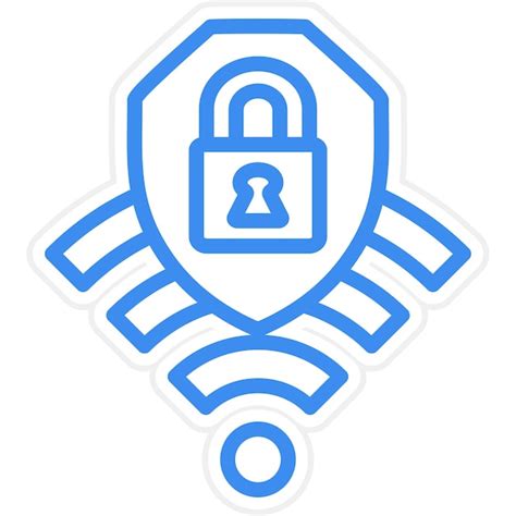 Premium Vector Wifi Security Icon Style