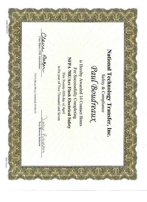 Pdf Nfpa 70 E Certificate Dokumentips