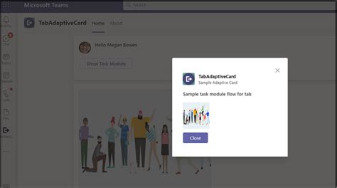 Bot を使用してアダプティブ カード タブを構築する Teams Microsoft Learn