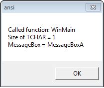 Creating Ansi And Unicode Versions Of Windows Programs In C