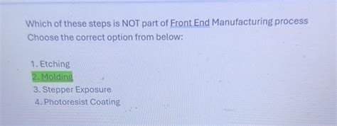 Which Of These Steps Is Not Part Of Front Studyx