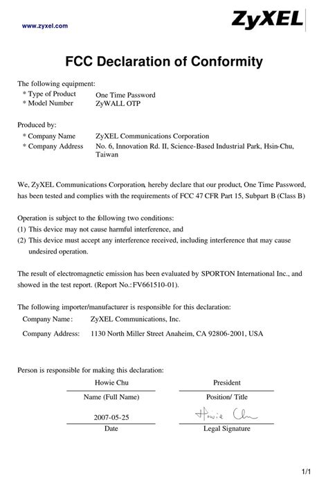 Zyxel Communications Otp Supplementary Manual Pdf Download Manualslib
