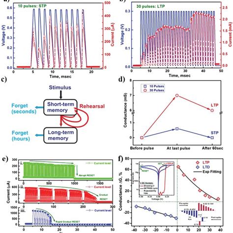 NGOQDs Electronic Synapse Memorization Characteristics STP To LTP