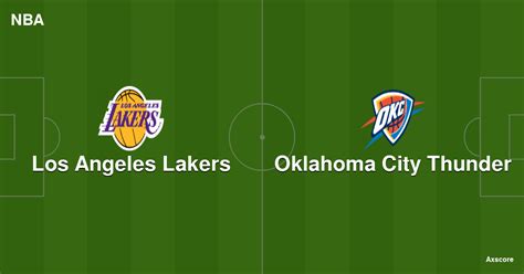Axscore Los Angeles Lakers Vs Oklahoma City Thunder Livestream H2H