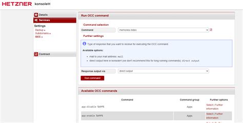 Storage Share Has An Option To Run Limited Set Of Occ Commands Rhetzner