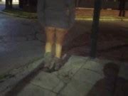 Publick Flashing Naked Woman On The Street Asks For Sex In Front Of Onlookers And They Cum On