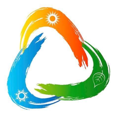Premium Vector Sun Snowflake And Green Leaf Air Conditioner Symbol