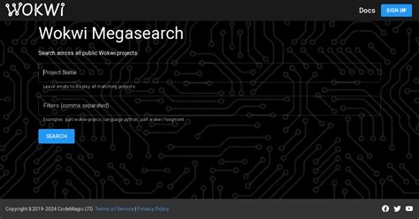 Wokwi Megasearch Alpha