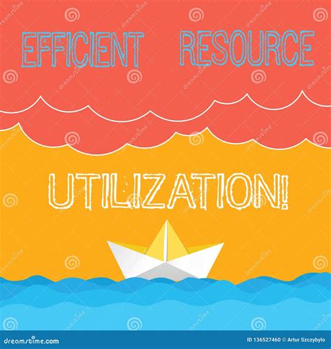 Word Writing Text Efficient Resource Utilization Business Concept For
