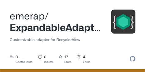 GitHub Emerap ExpandableAdapter Customizable Adapter For RecyclerView
